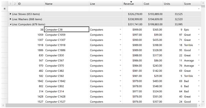A WPF Datagrid for Any Industry | ComponentOne